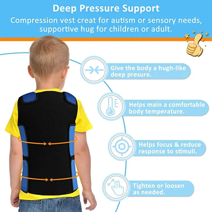 Gilet De Compression Pour Enfants Avec Autisme Et ADHD