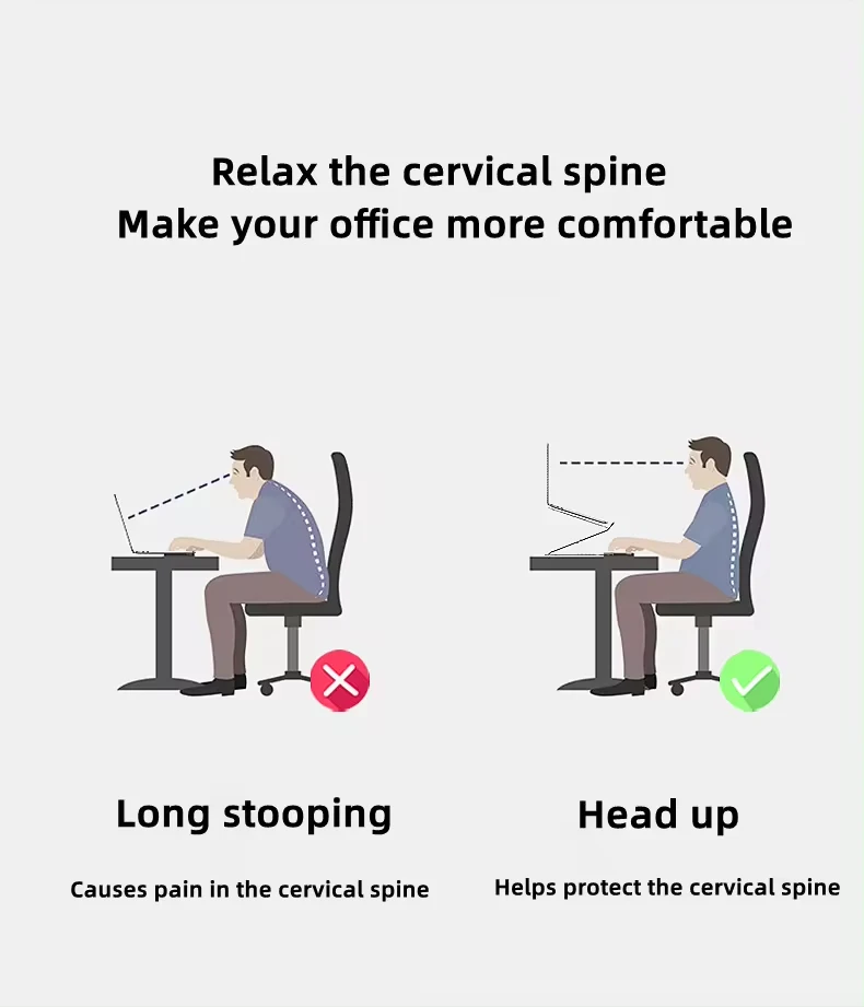 High Quality Portable Ergonomic Laptop Stand Foldable Adjust Aluminum ...