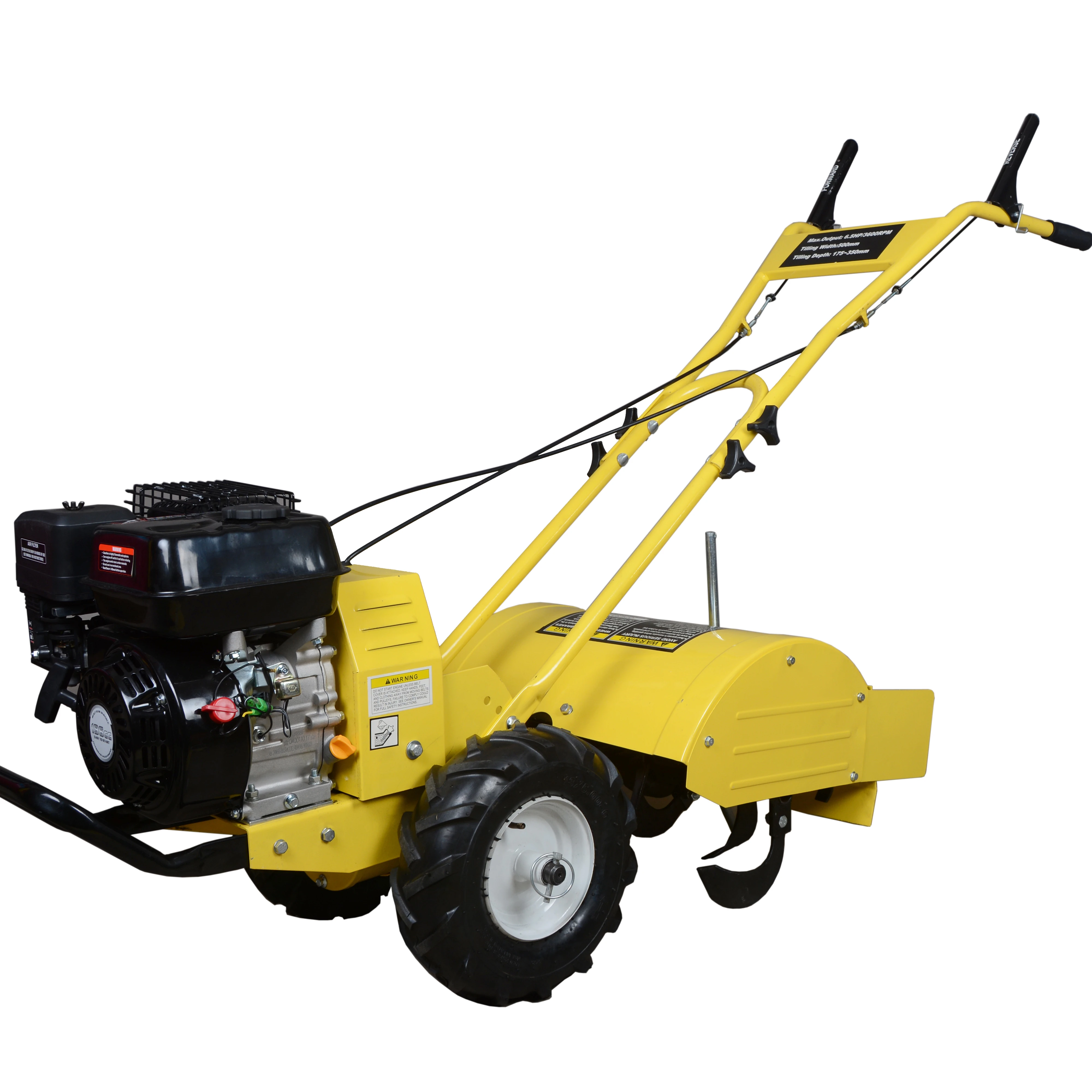 Small Gas Powered Tiller 196cc 6.5hp Engine Hand Held Tiller ...