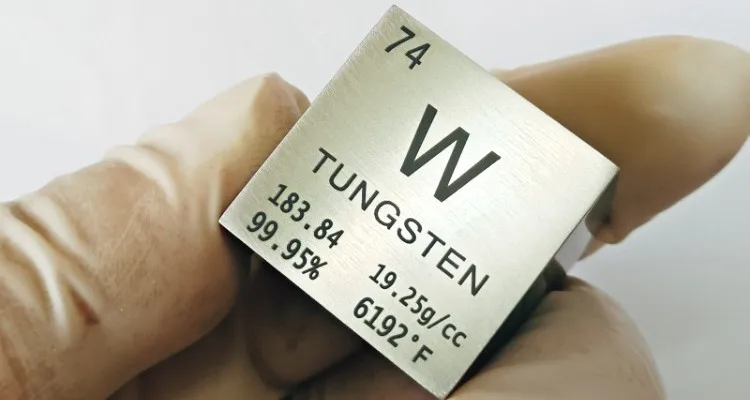 1 Inch Tungsten W Cubic Periodic Table Cube 99.95% Pure Tungsten Cubic ...