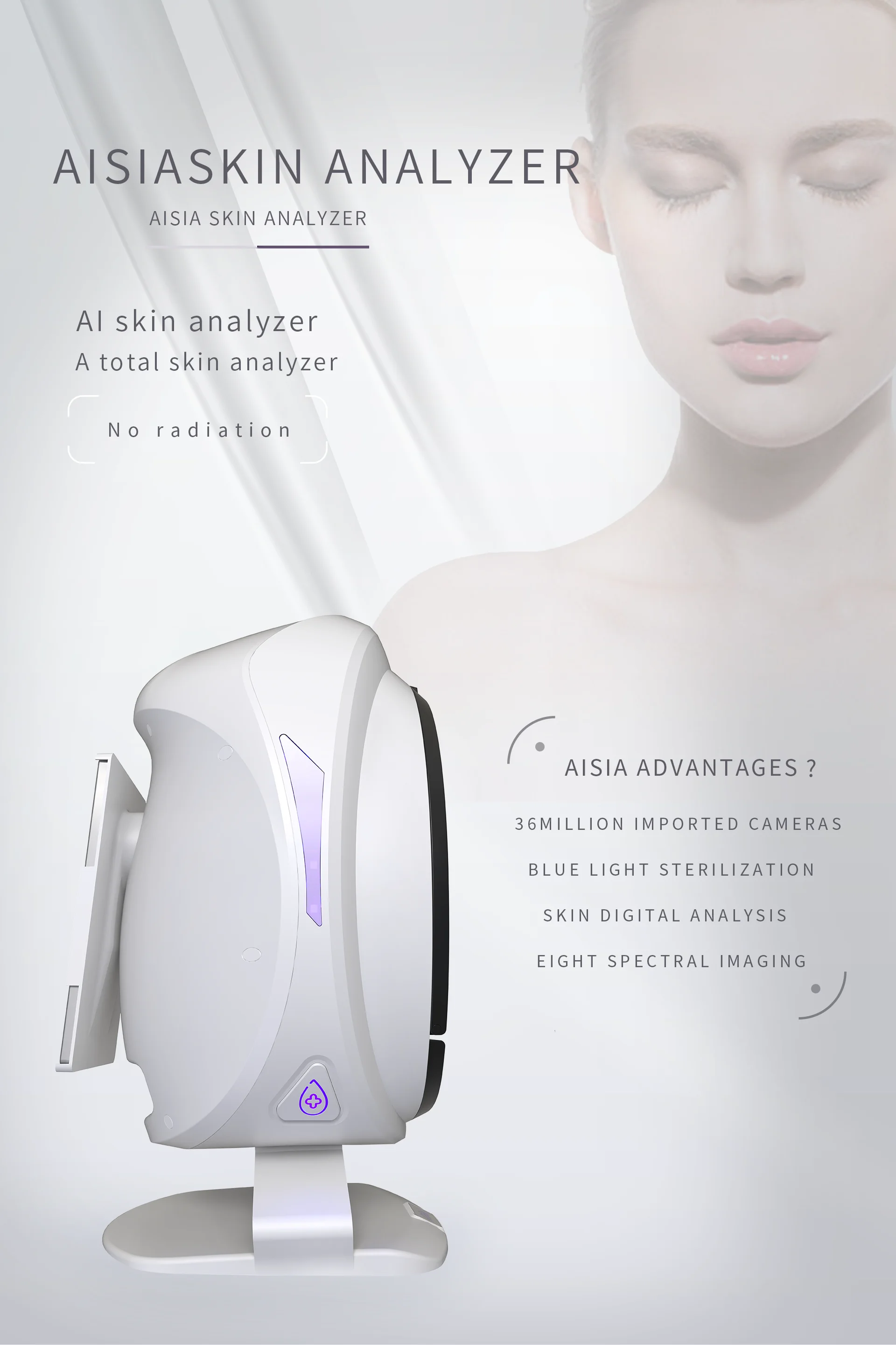 Skin Analysis Machine 3d Face Skin Scanner Facial Machine For Beauty ...