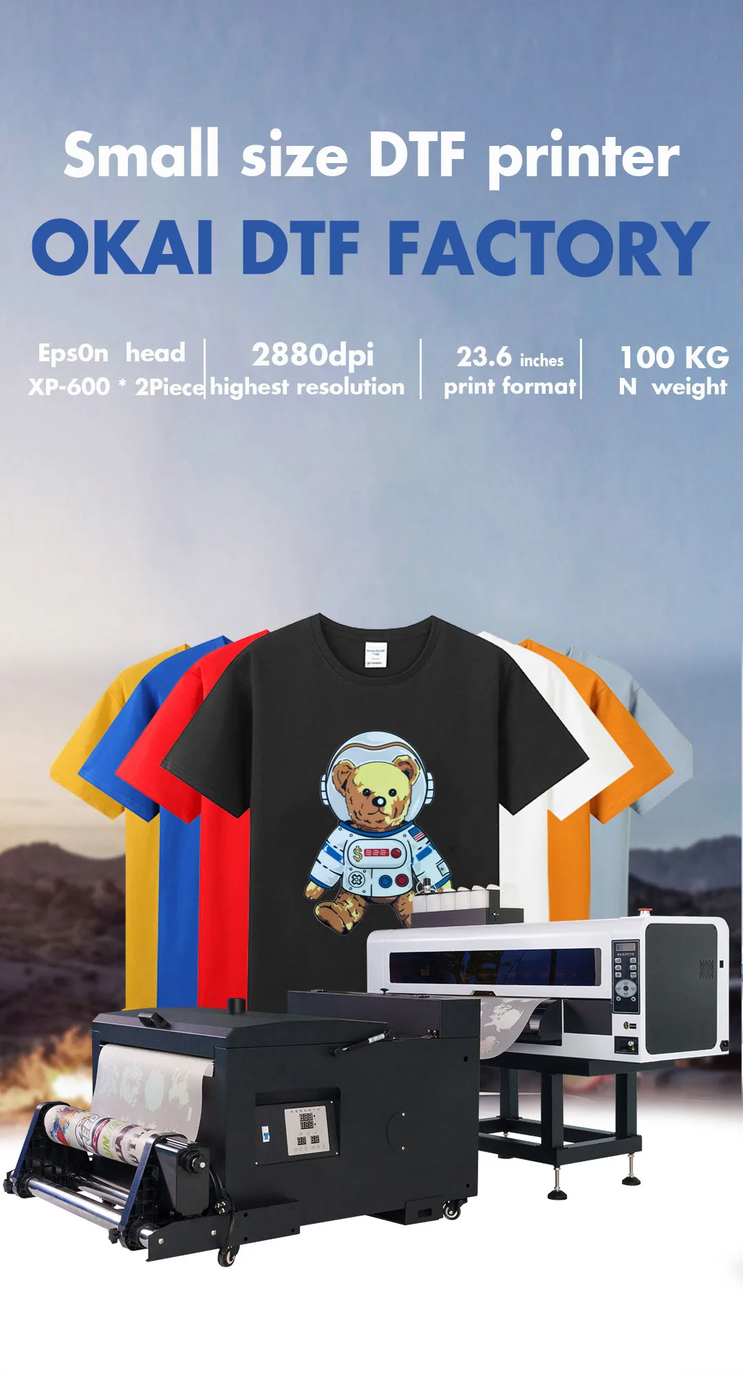 Okai印刷机喷墨打印机60 a1 600毫米tshirt dtf打印机印刷机dtf打印机| Alibaba.com