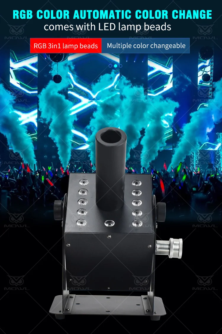 Smoke Spray Machine LED RGB 12 * 3w Co2 Jet Machine for DJ Bar Party ...