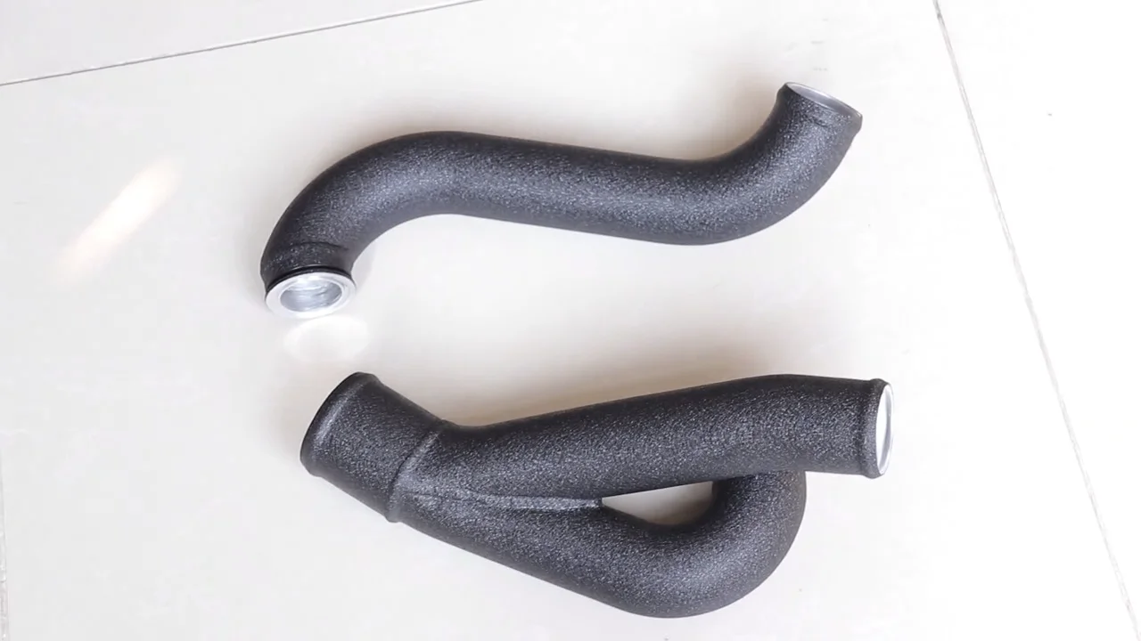 Aluminum Black Turbo Outlet Charge Pipe Kit For 07-13 Bmw N54 135i/335i ...