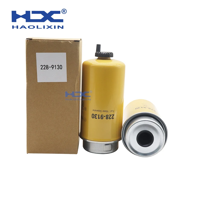 挖掘机燃油滤清器发动机备件228-9130 2289130 87801285 Fs19837 Ps9039 Wk8148 Bf7746-d ...