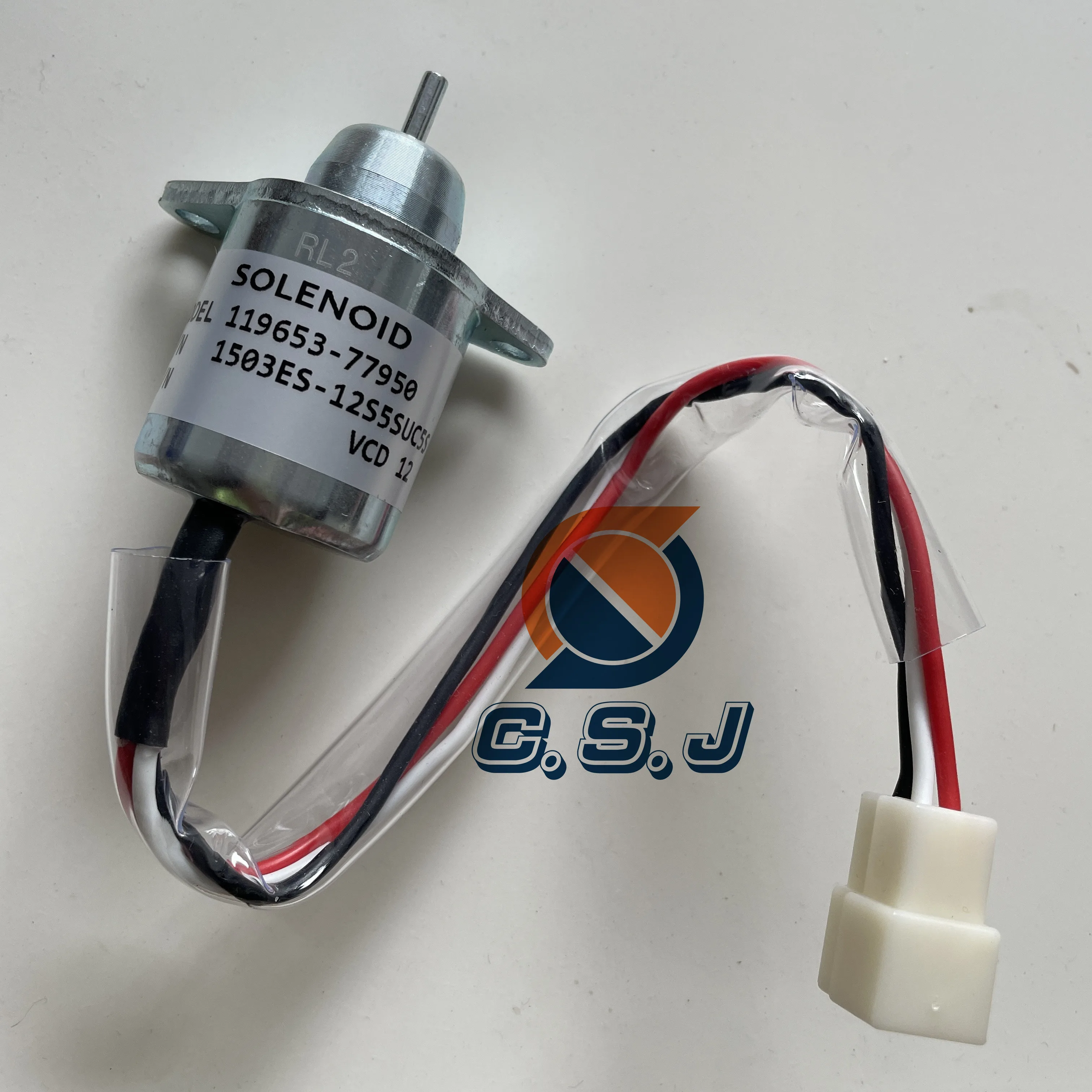 Fuel Shut Off Solenoid Valve 119653-77950 119233-77932 For Yanmar ...