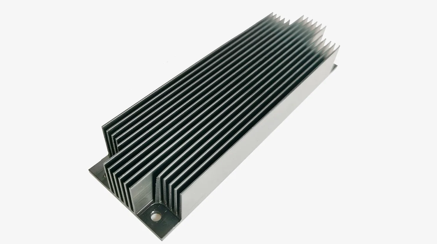 Black Anodized Extruded Aluminum Heatsink 50(w)*25(h)*158 (l)mm - Buy ...