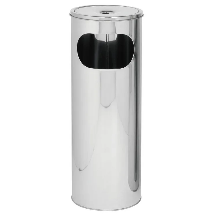 Ibarlom Standing Smoking Bin Hotel Lift Stainless Steel Ashtray Bin ...