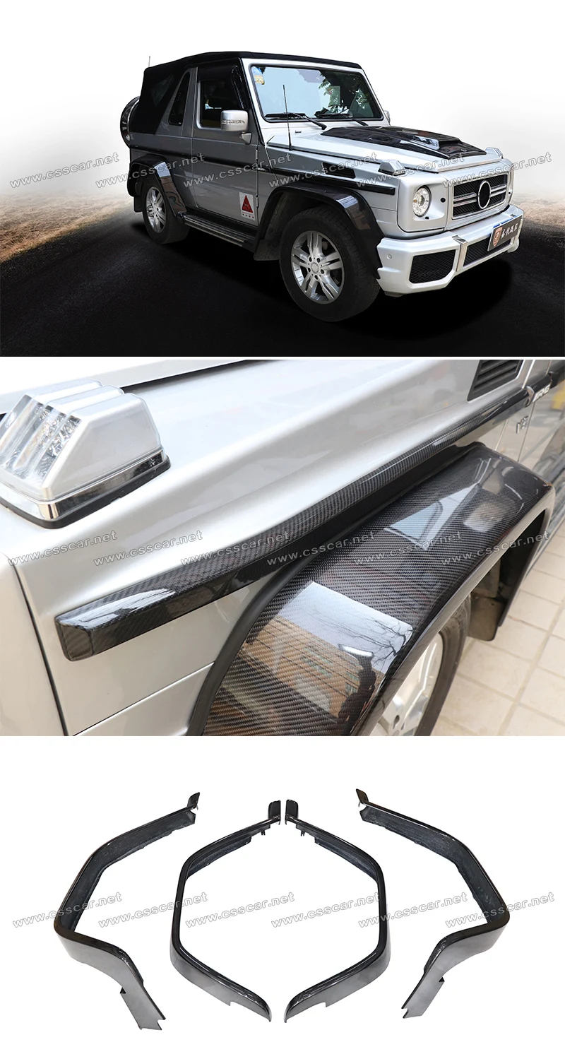 HM Style Carbon Fiber Wheel Arches for Mercede Bens g Class W463 Fender ...
