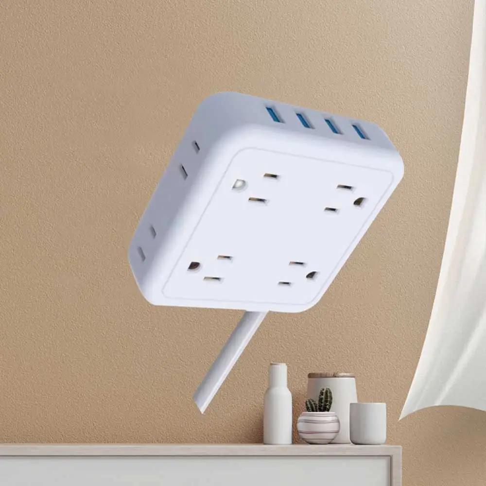 Oswell Power Socket With Usb Port 4 Outlet Us Surge Universal Socket ...