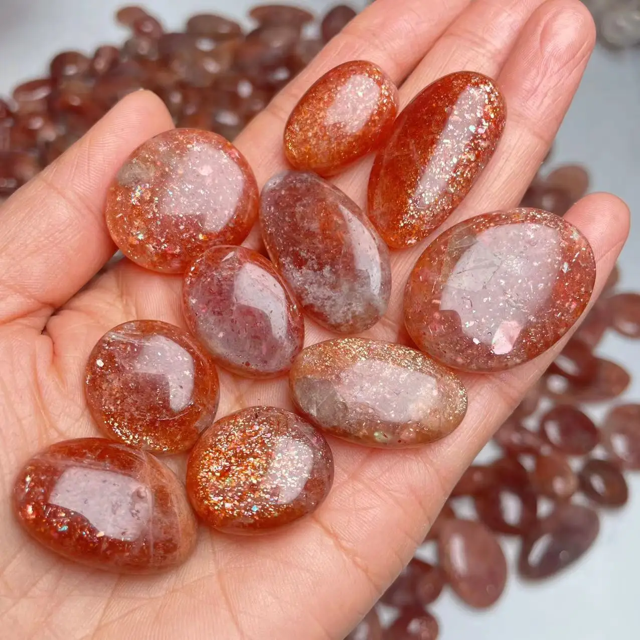 Wholesale High Quality Natural Crystal Quartz Golden Sunstone Tumbled ...