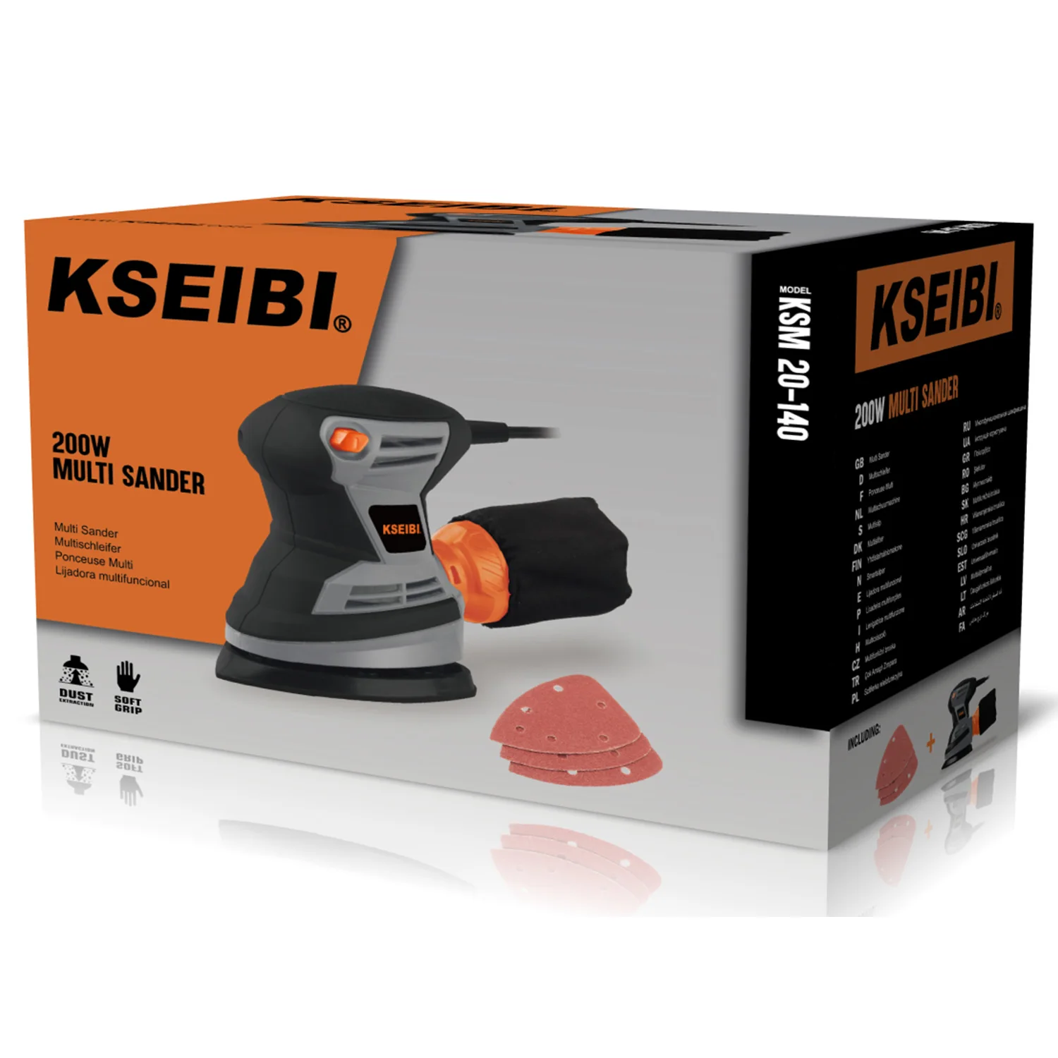 Kseibi 240w Sheet Finishing Sander Orbital Sander Sandpaper Grinding ...