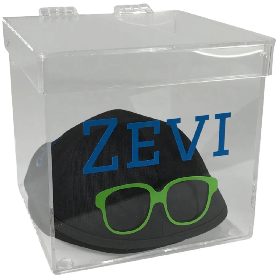 DIDUO Judaica Acrylic Kippah Box with Dome - Safe Storage