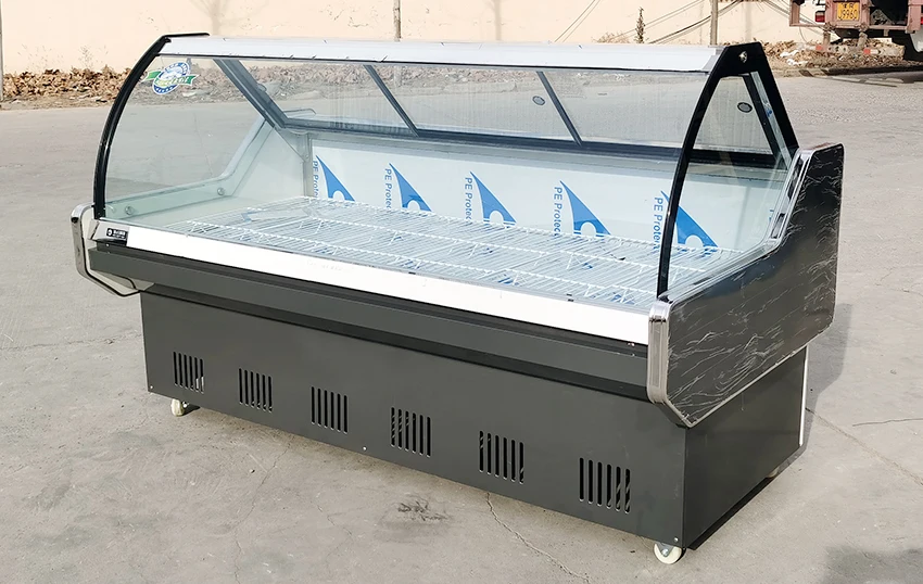 Commercial Butcher Fridge Showcase Supermarket Refrigerator for Meat ...