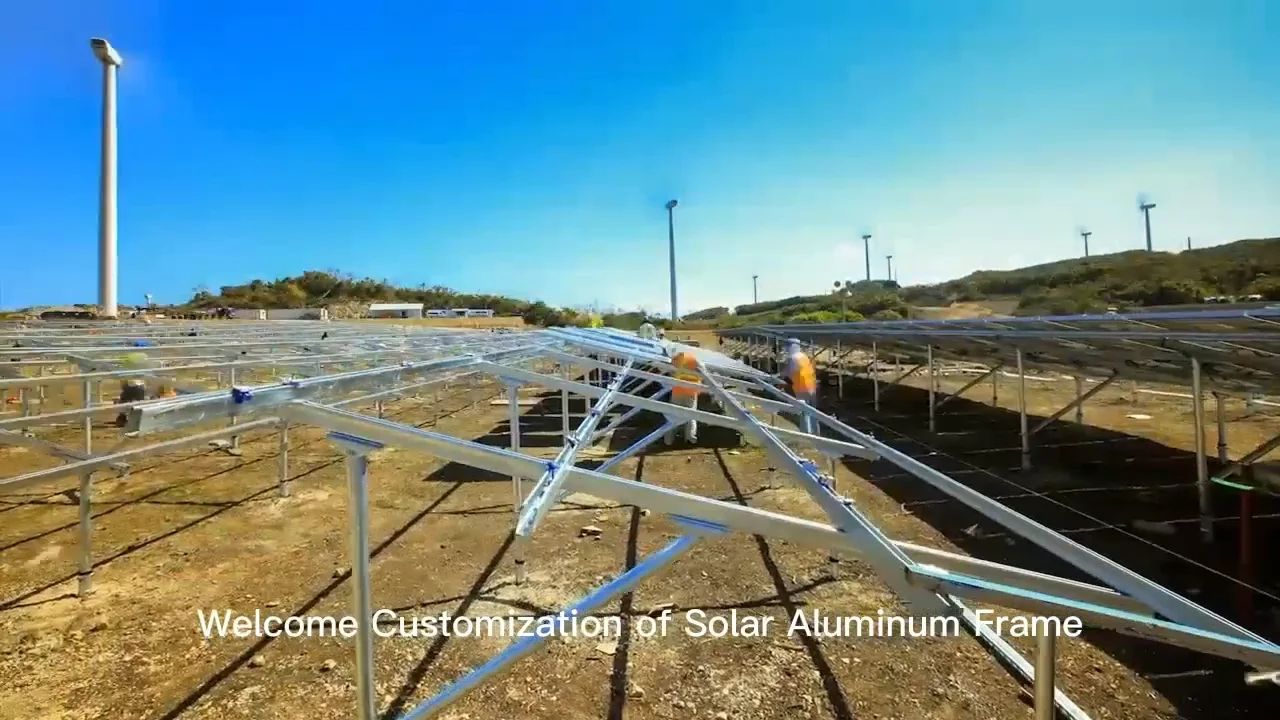 Roof Mounting System Solar Panel Aluminum Profile Supporting Frame ...
