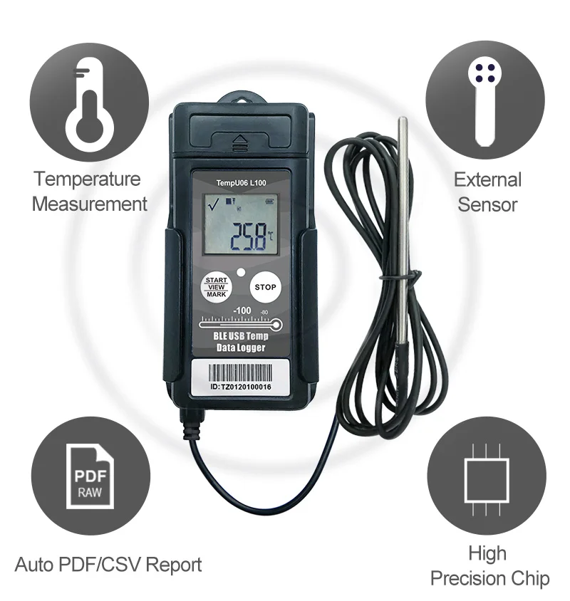 Tempu06 L100 - Precision Dry Ice Temperature Monitoring