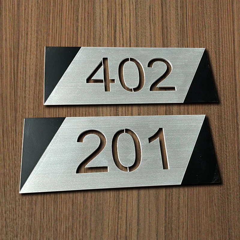 Custom Hollow House Room Door Sign House Numbers Metal Door Number Sign ...
