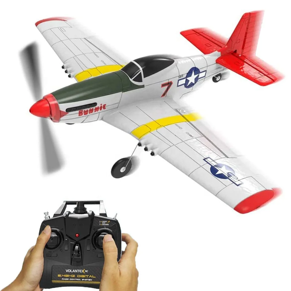 Volantexrc 76801r Rc Gliders 2.4ghz 4ch Epo Cessna P51 Mustang Remote ...