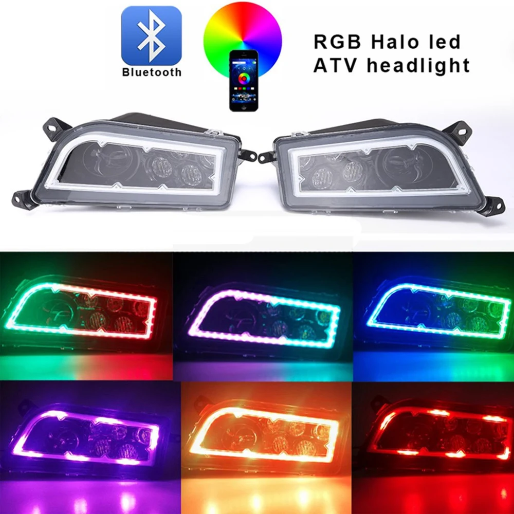 Atv Utv Angle Eyes Headlights For 2016-2017 Polaris General 1000 4x4 ...