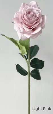 Wholesale Artificial Faux Silk Rose Flower Real Touch Latex Coated ...