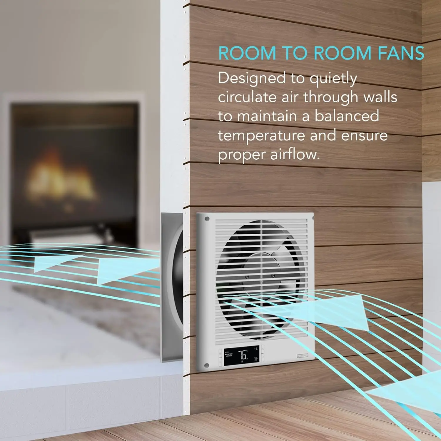 Two-way Airflow Through-the-wall Fan - Buy 10-speed Precise And Silent ...