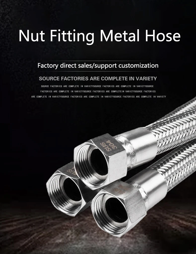 Customized Stainless Steel 304 Threaded Connection Flex Wire Braid ...