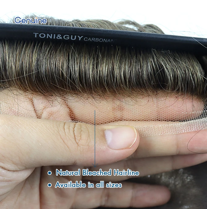Hollywood Natural Hairline Male Hair System Wig Swiss HD Lace PU Men's ...