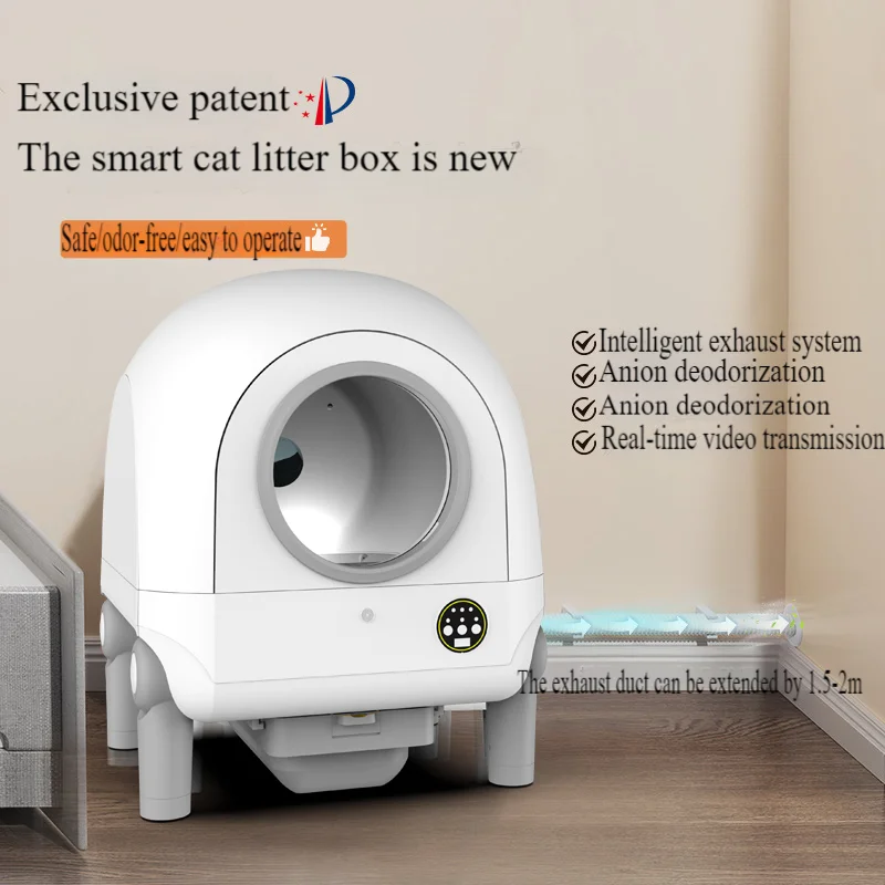 Wifi Smart Self Cleaning Cat Litter Box Luxury Large Enclosed ...