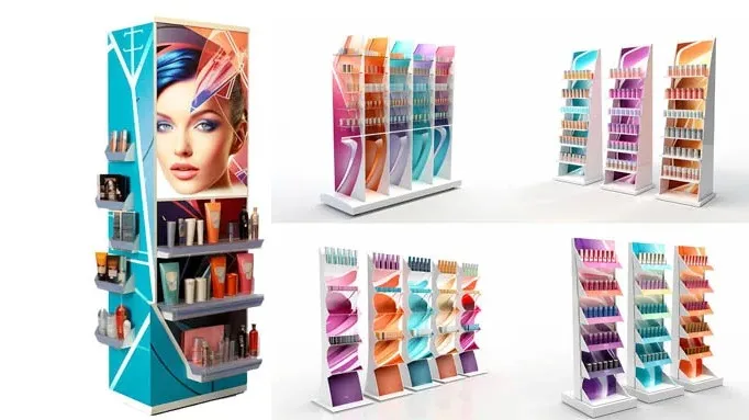 Light Bulb Display Racks Stand For Grocery Store Shelves On Wooden ...