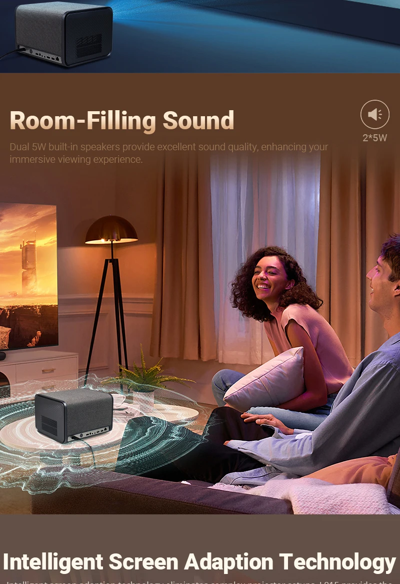 Hotack Hot Sale L015 Home Theater Proyector 4k Smart Android TV Phone ...