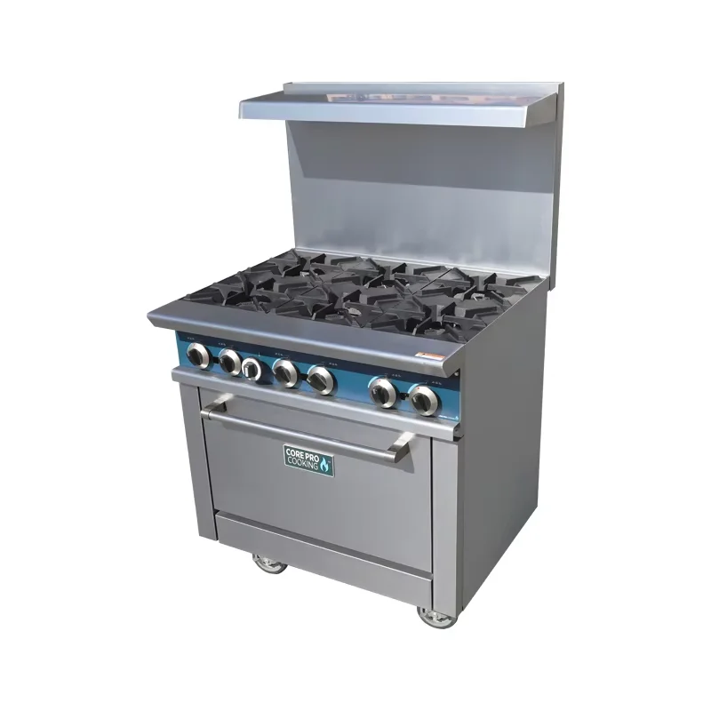 Commercial Kitchen Equipment Free Standing Stainless Steel 6 Burners ...