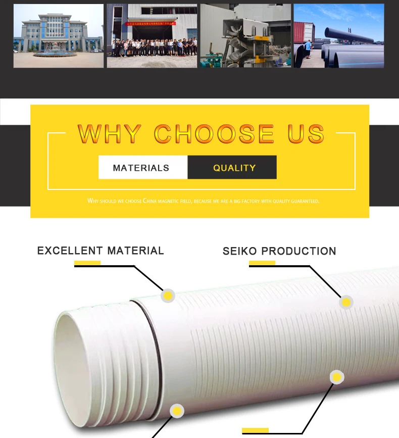 UPVC Deep Well Casing Pipes - Durable PVC Water Supply Pipes 140mm for ...