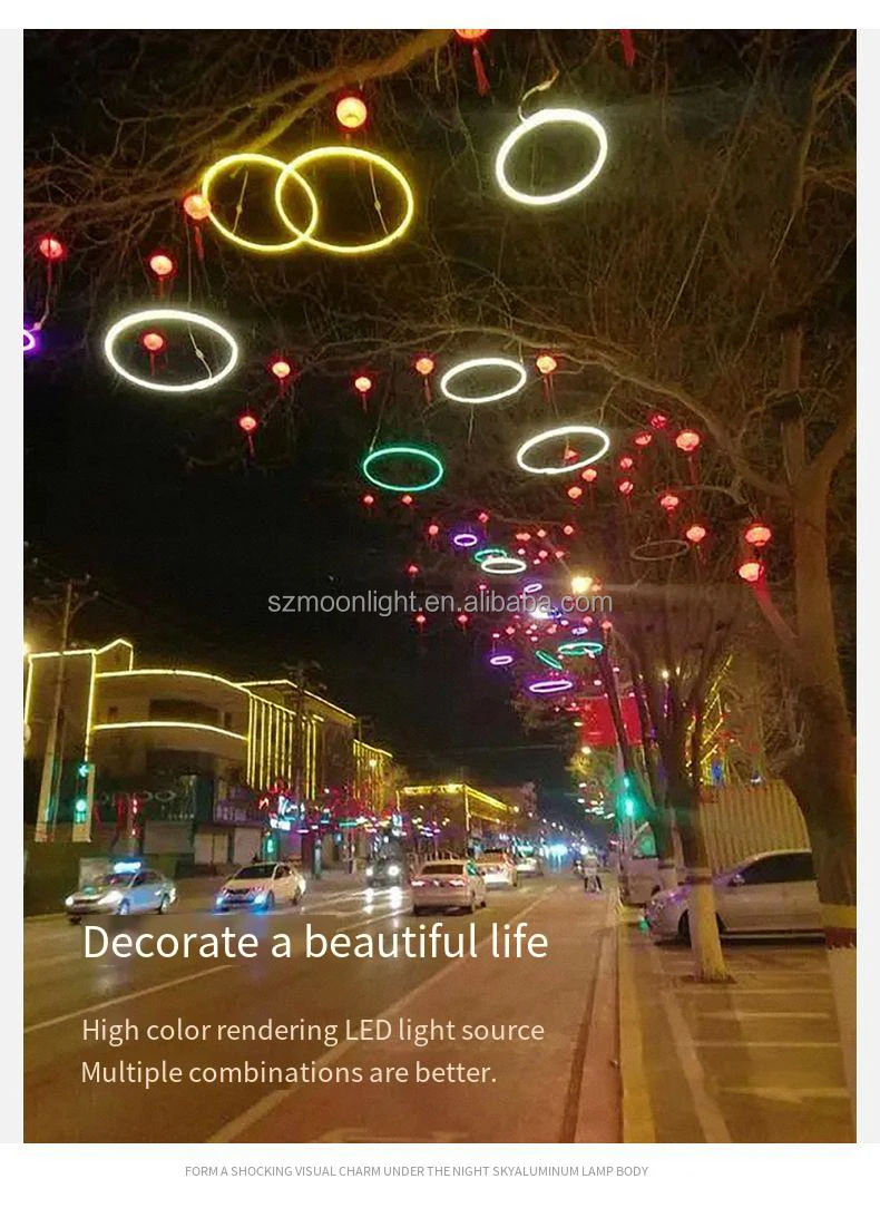 15w Rgbw Tree Ring Lights Decorative Circle Outdoor Ip65 Waterproof ...