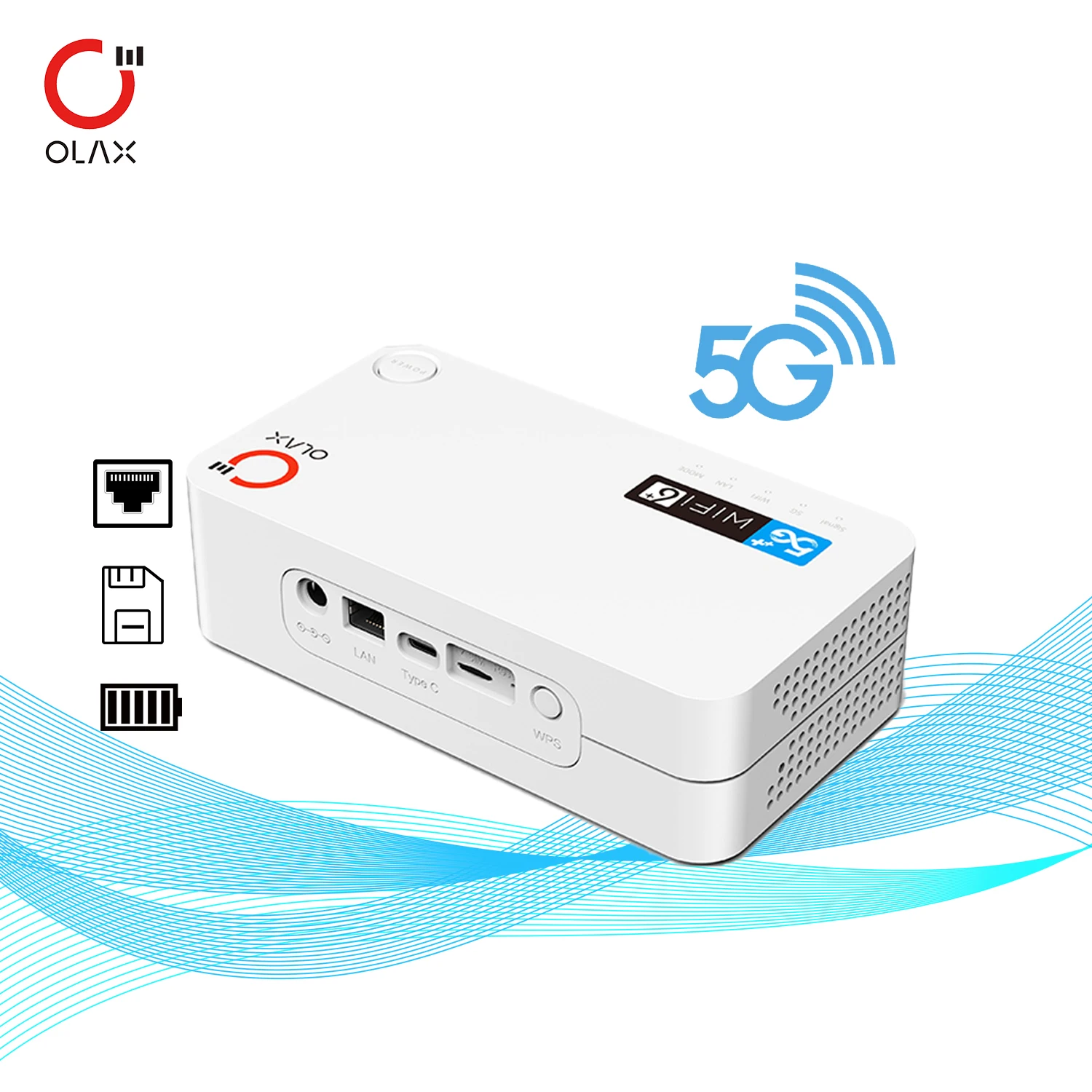 OLAX G5010 Bypass 5G Modem Indoor CPE Rauter Mobile WiFi6 Wireless ...