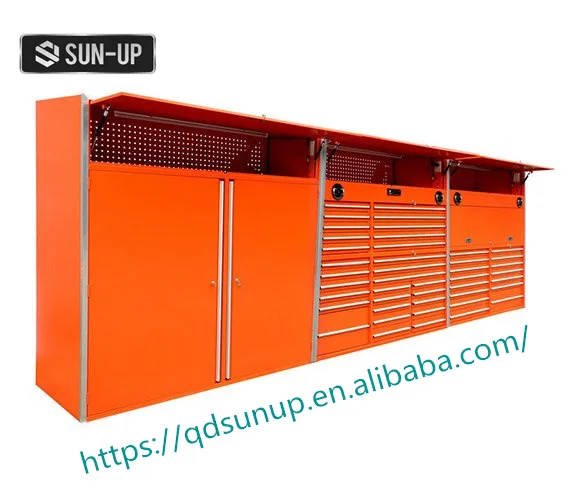 Heavy Duty Machine Tool Box Set Security Tools Cabinet With Darwers ...