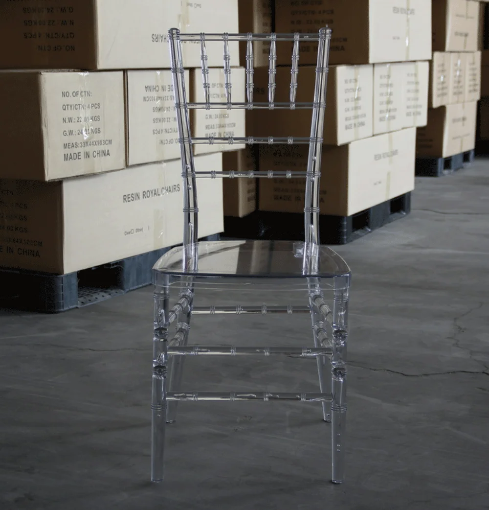 Clear Wedding Chiavari Chair Transparent Restaurant Acrylic Stacking ...