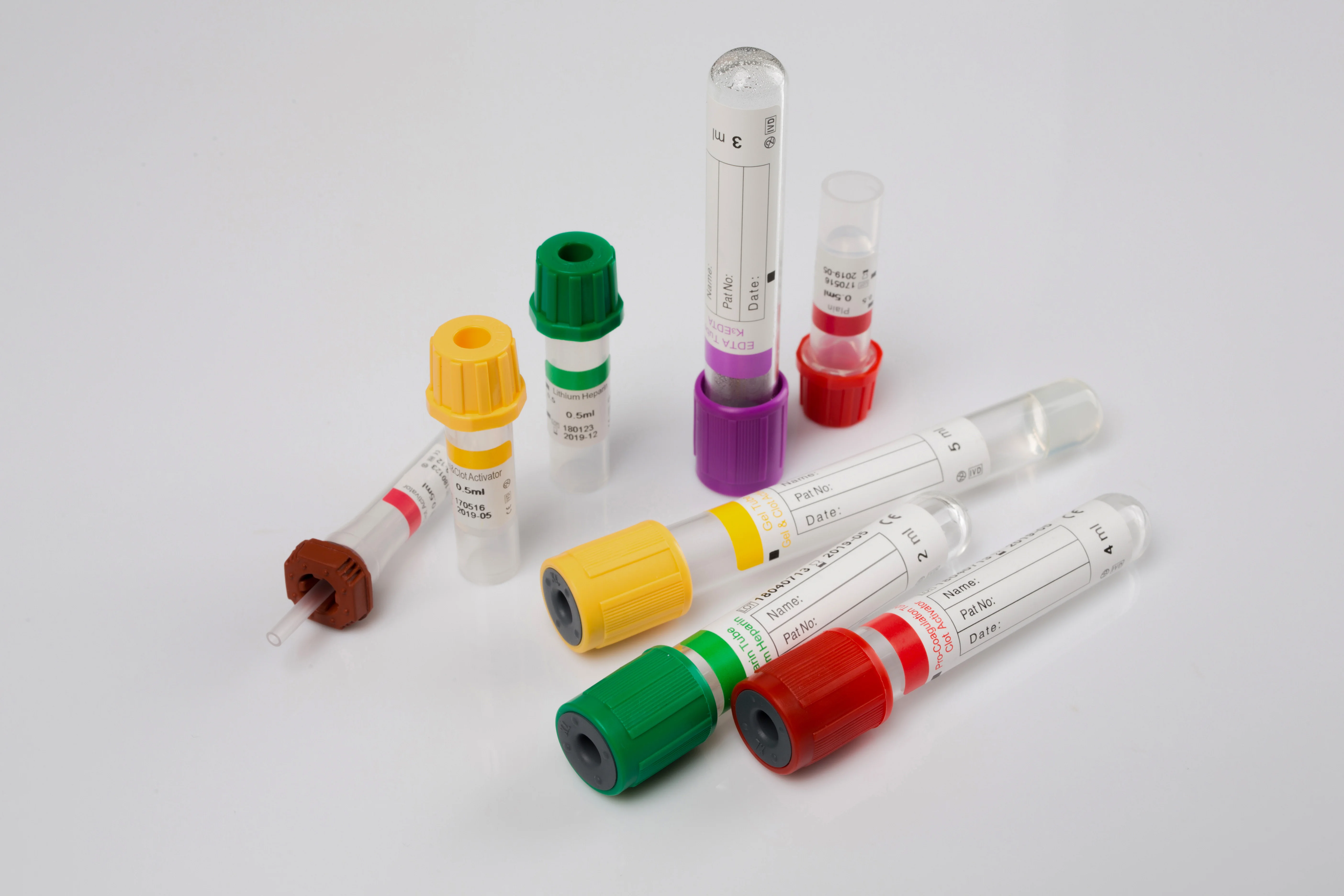Blood Collection Tubes - Medical Disposables for Samples