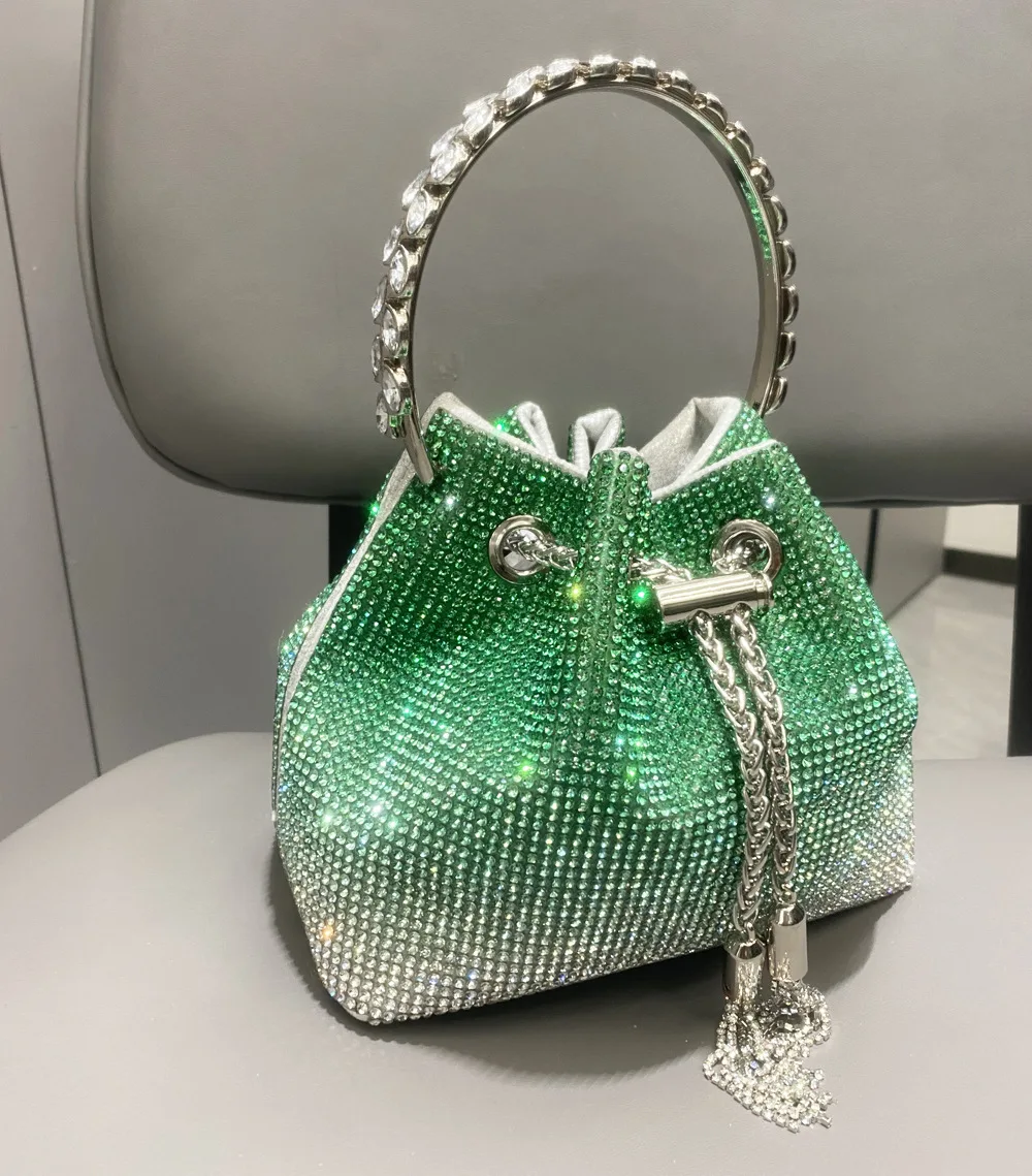 2024 Gradient Rhinestone Glitter Crossbody Bags For Women Bling Purse ...