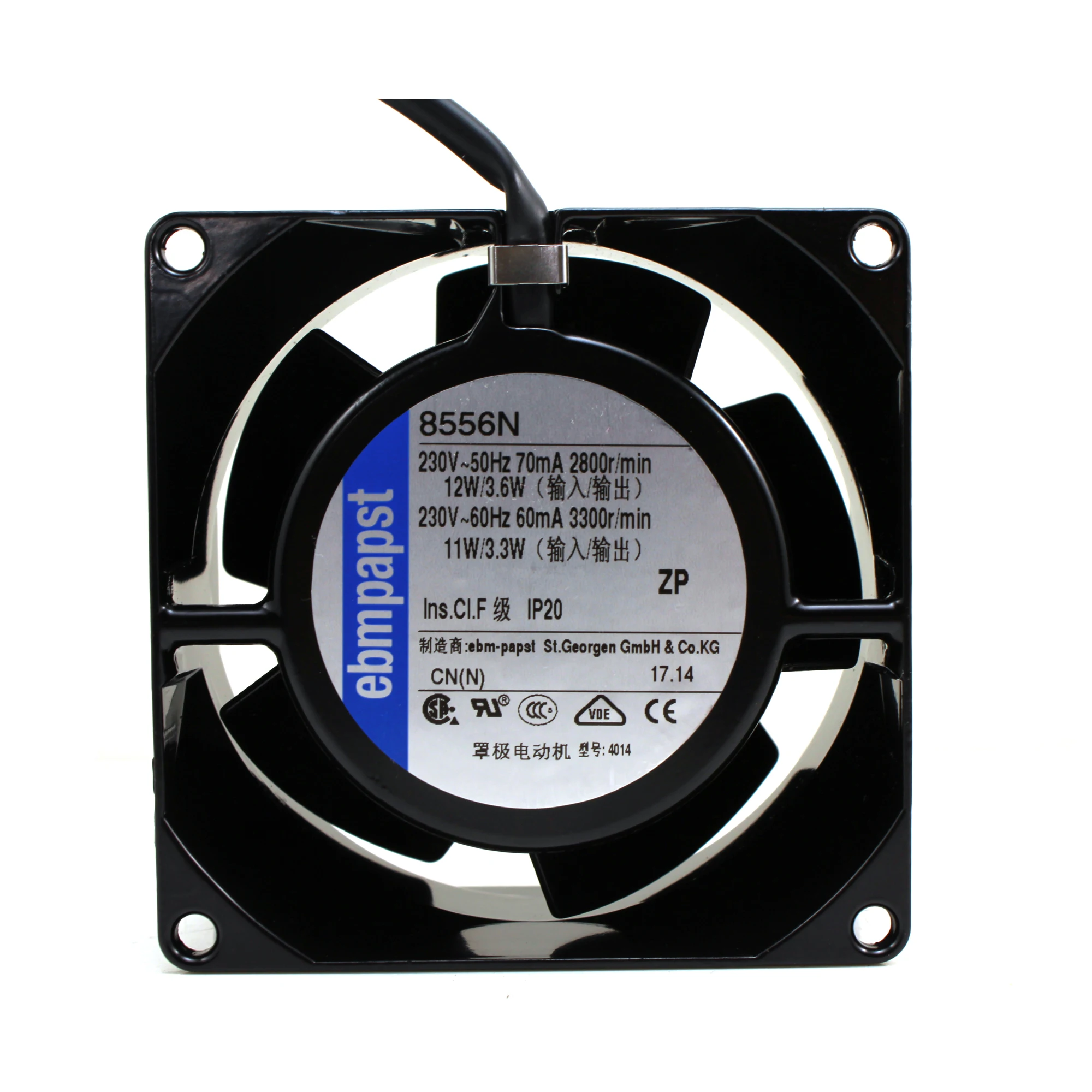 Original 8556n Ac230v 220v 12w Full Metal 80x80x38mm 8cm Industrial ...