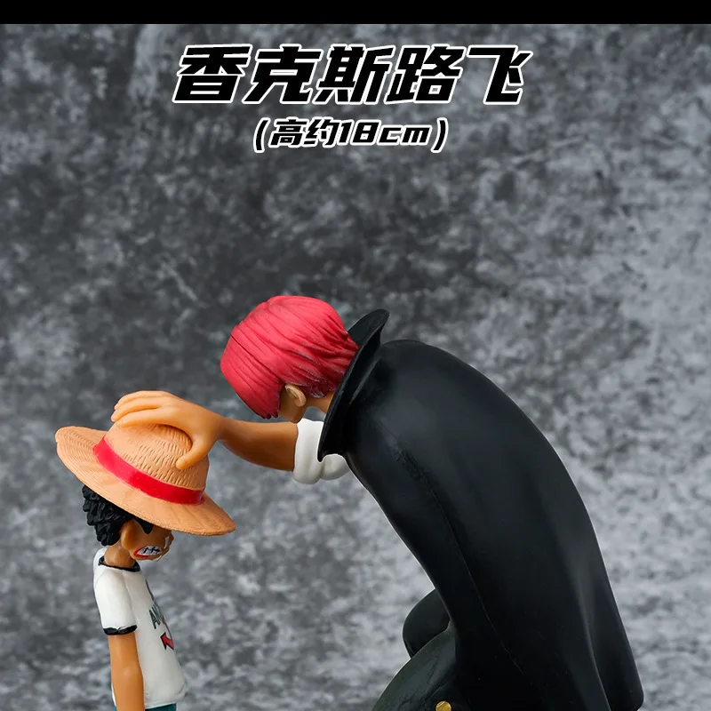 High Quality 400g Japanese Cartoon Movie One Pieces Luffy Shanks Figure ...