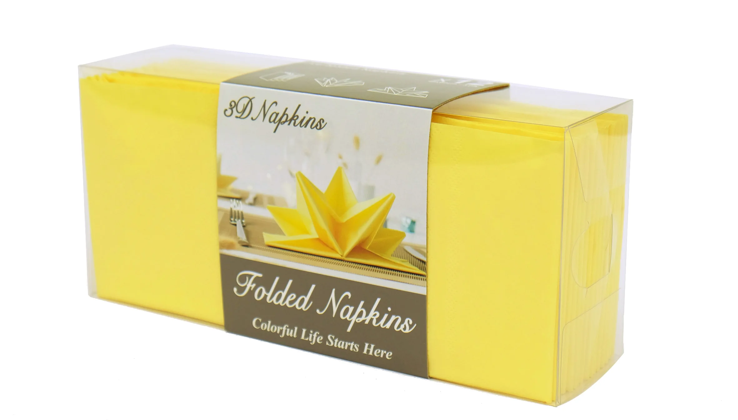 40x60cm Elegant Star Shape Pre-folded Paper Napkin Or Reception,Pre ...