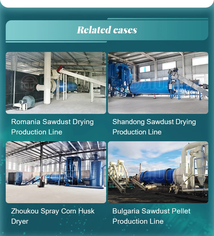 Biomass Mustard Husk Saw Dust Wood Chips Rotary Drying Machine for Sale