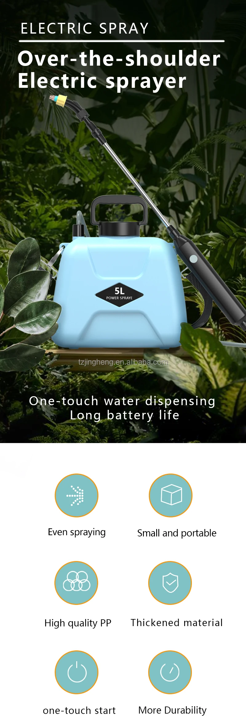 5 Litre Lithium Battery Sprayer Agriculture Lawn Garden Agriculture ...