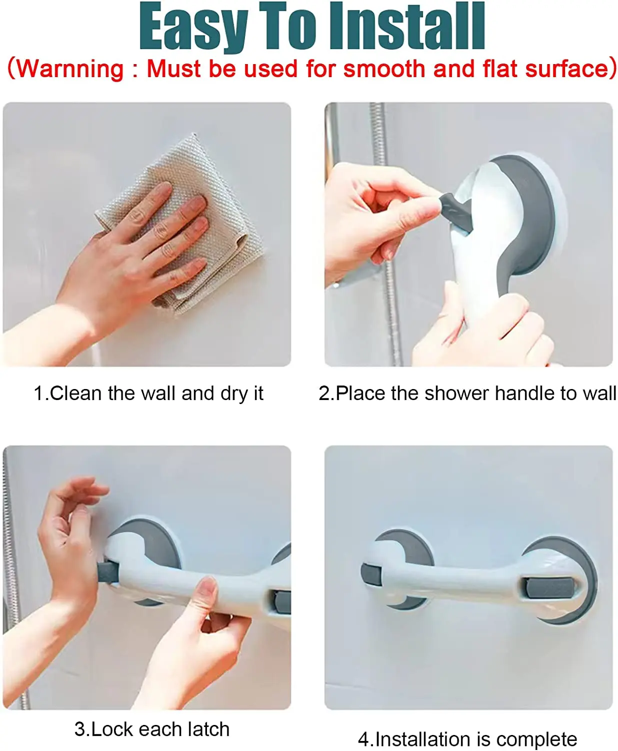 Safety Grab Bars - Reliable Support in Showers & Bathrooms