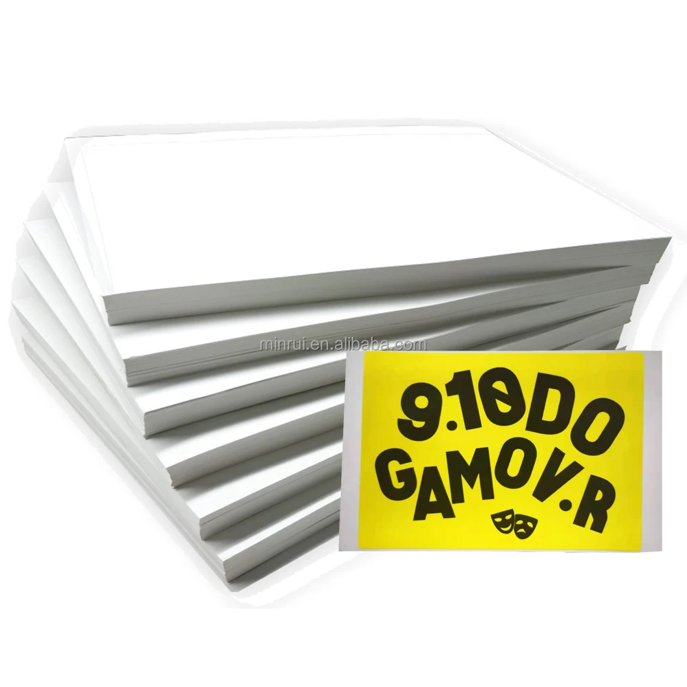 A4 Size Strong Adhesive White Destructible Eggshell Sticker Paper