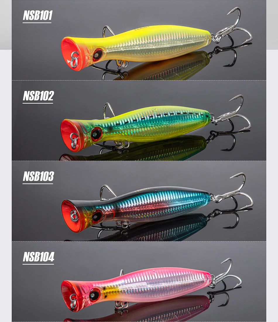 Noeby Nbl9602 Saltwater Popper Fishing Lure Big Game Top Water Tuna Gt ...