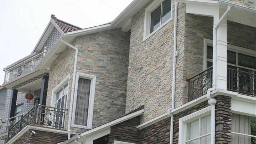 30 Years Warranty Rectangular Downspout Prefab Roof System Pvc Drainage Water Slide Pipe Rain ...