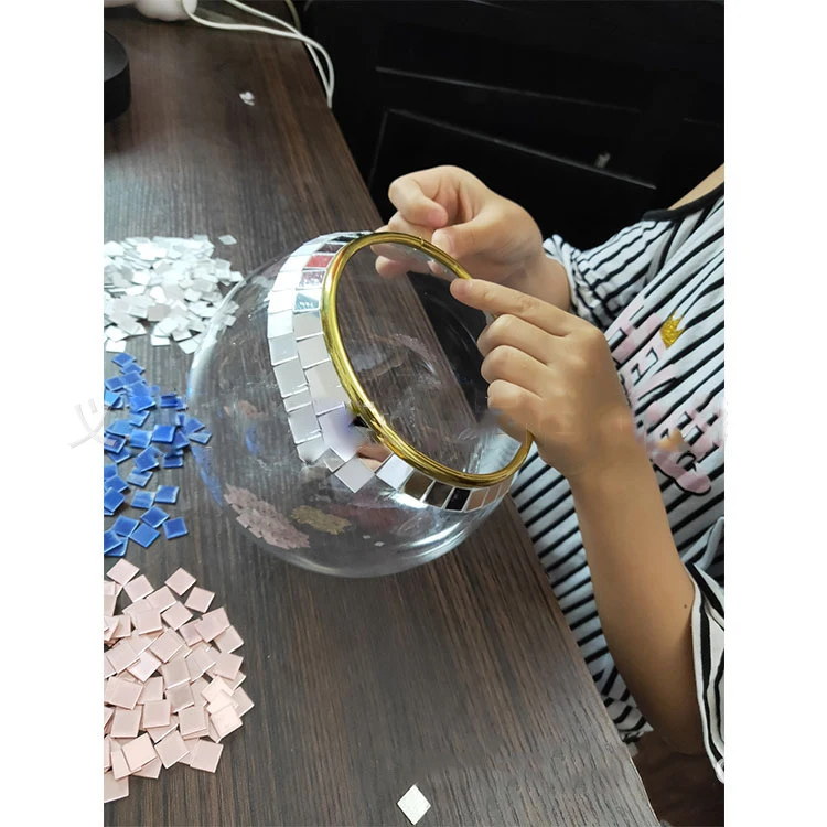 Handmade DIY Disco Mirror Ball Planter - Eco-Friendly Decor
