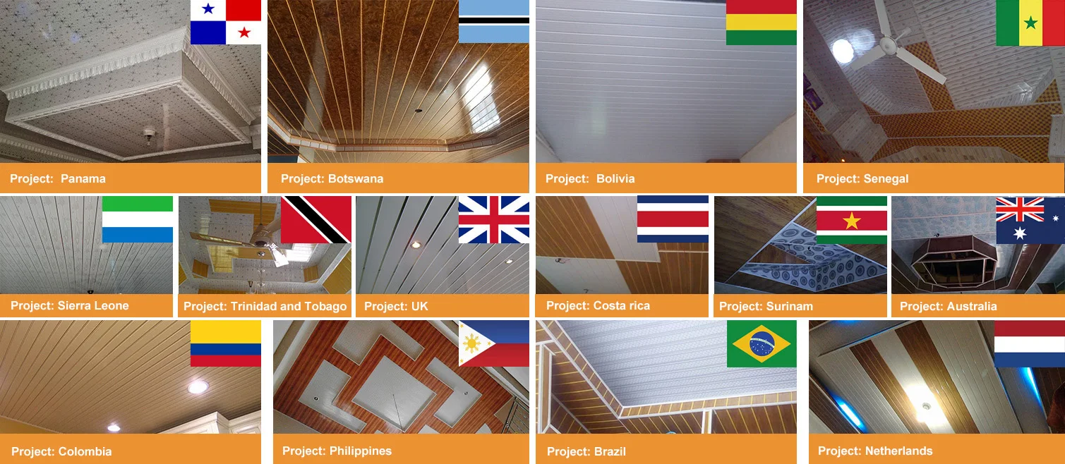 Durable PVC Ceiling Panels - Waterproof & Fireproof