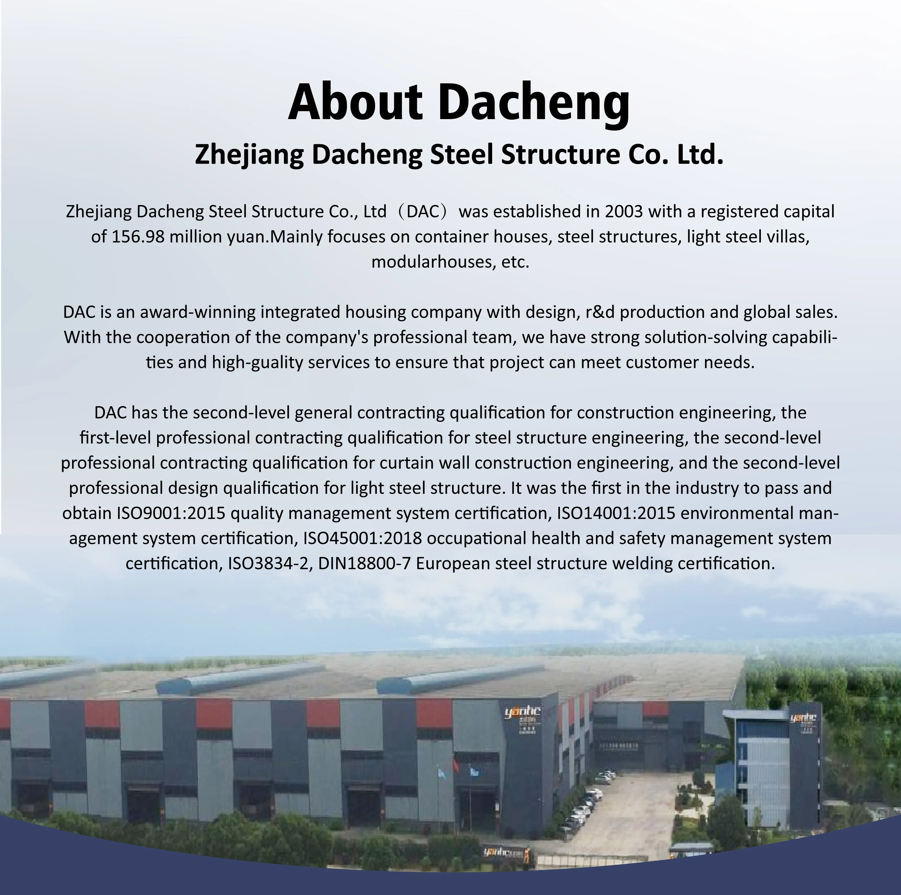 DAC Luxury Villa 20ft 40ft Modular Prefab Tiny Home Modular Room Mobile ...